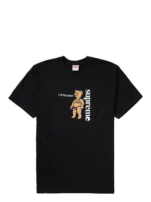 Supreme Not Sorry Tee Shirt - Black