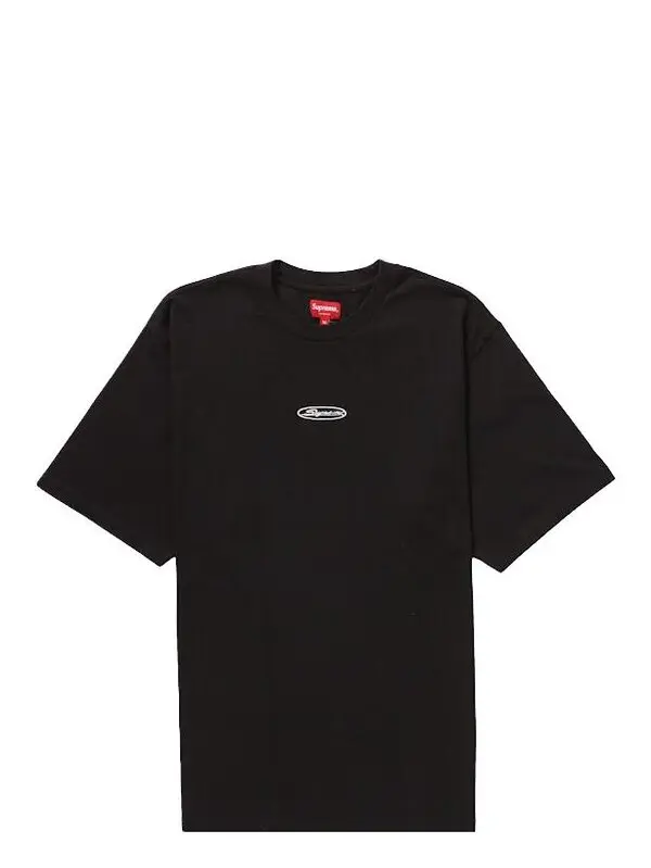 Supreme Oval Short Sleeve Top - Black