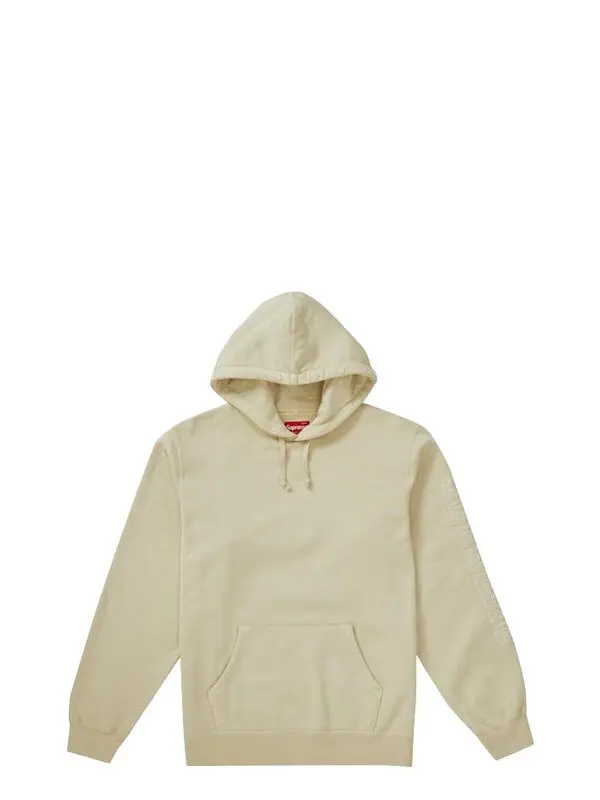 Supreme Overdyed Hooded Sweatshirt - Natural