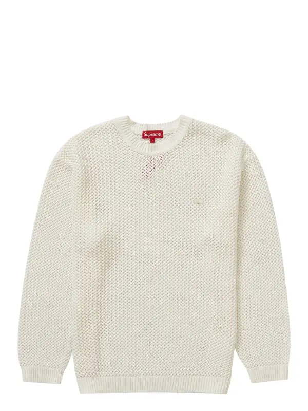 Supreme Open Knit Small Box Sweater - White