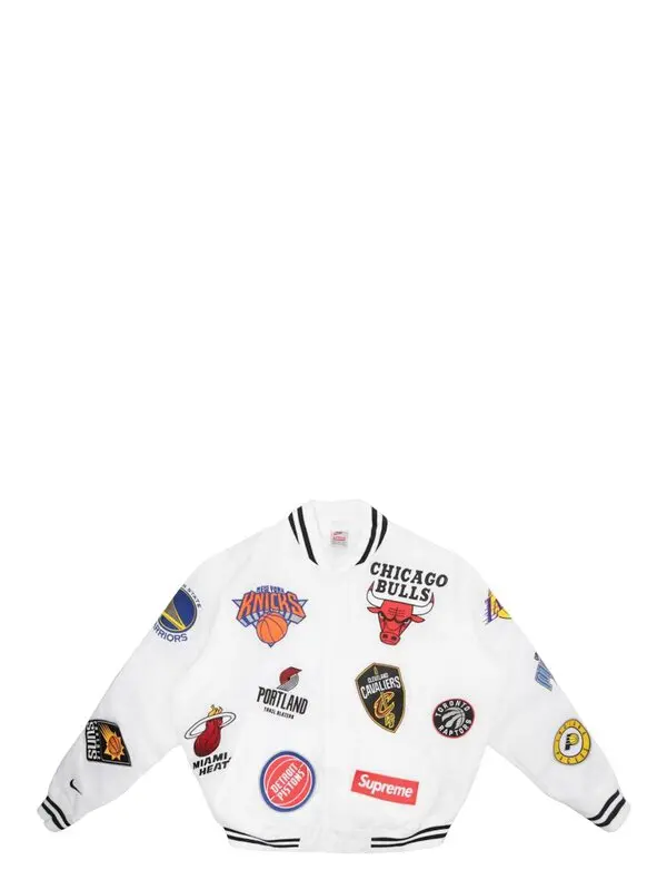 Supreme Nike Nba Teams Warm-up Jacket - White