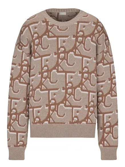 Dior Oversized Sweater - Beige/brown