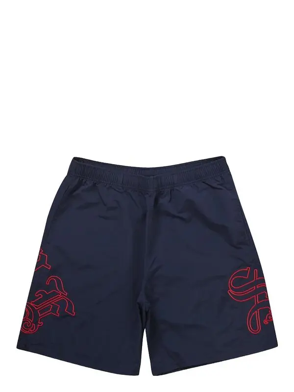 Supreme Old English Nylon Short - Navy Blue