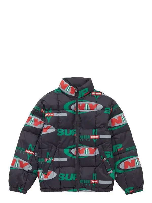 Supreme Ny Reversible Puffy Jacket - Black
