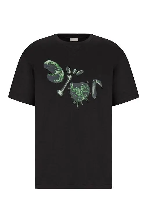 Dior X Cactus Jack Oversized T-shirt - Black/green