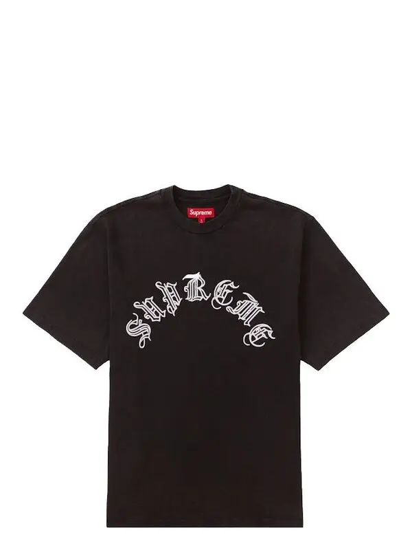 Supreme Old English Short Sleeve Top - Black