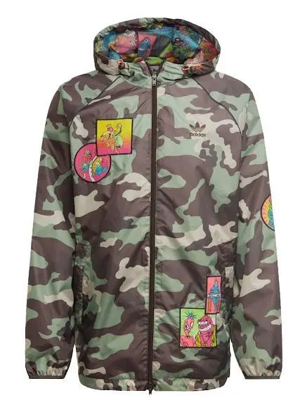 Adidas X Jeremy Scott Windbreaker Jacket - Camo