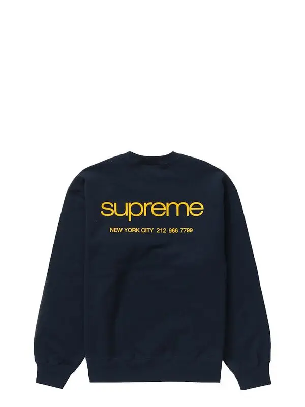 Supreme Crewneck Sweatshirt - Navy Blue