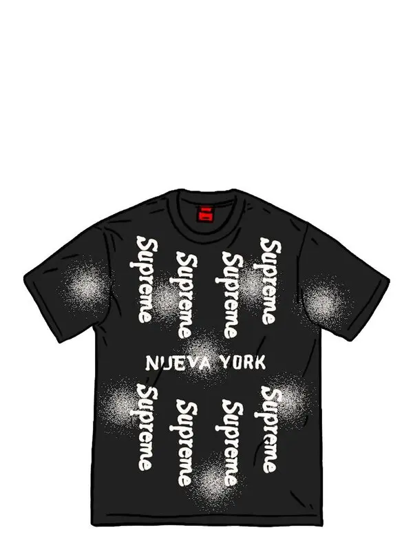 Supreme Nueva York Short Sleeve Top - Black