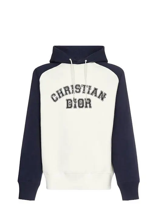 Dior X Kenny Scharf Varsity Hoodie - Blue/white
