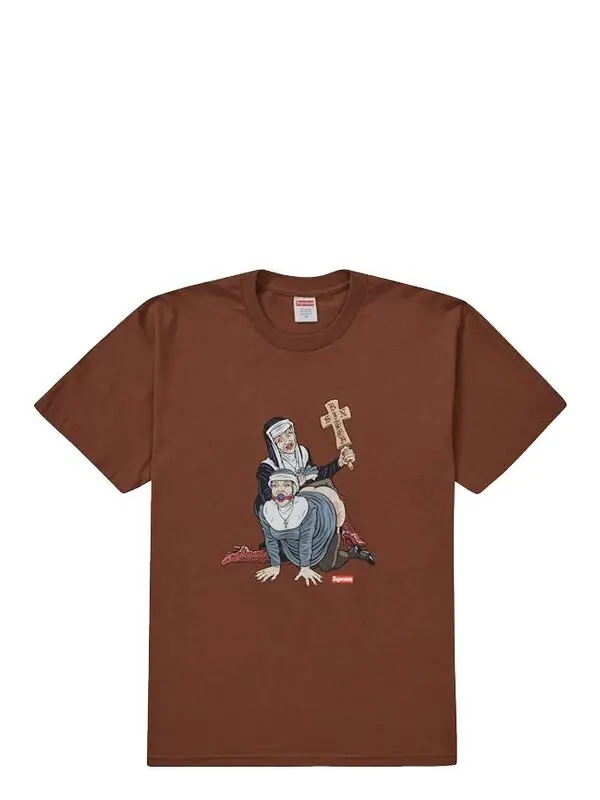 Supreme Nuns Tee Shirt - Brown