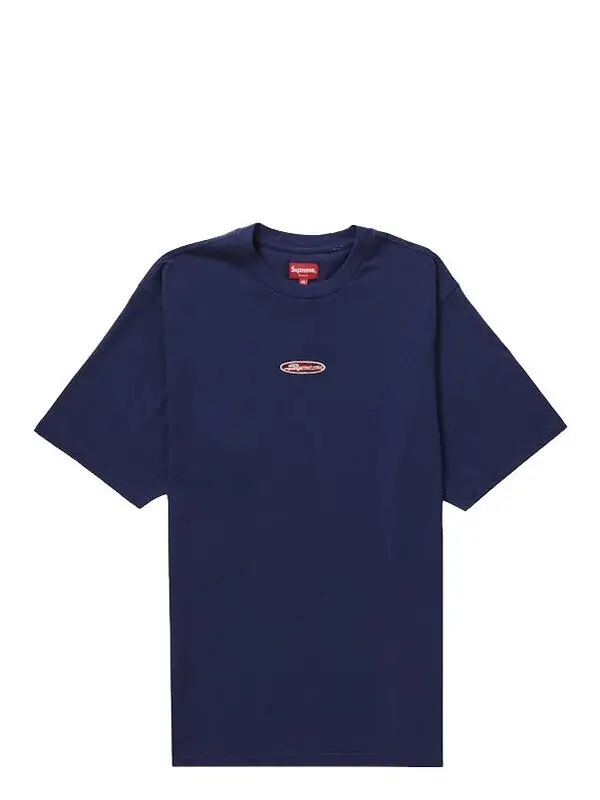 Supreme Oval Short Sleeve Top - Navy Blue