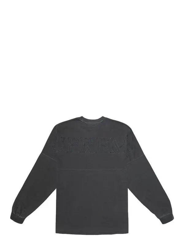 Supreme Overdyed Long Sleeve Top - Black
