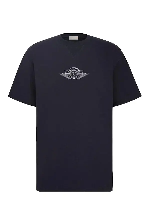 Dior X Jordan Wings T-shirt - Navy Blue