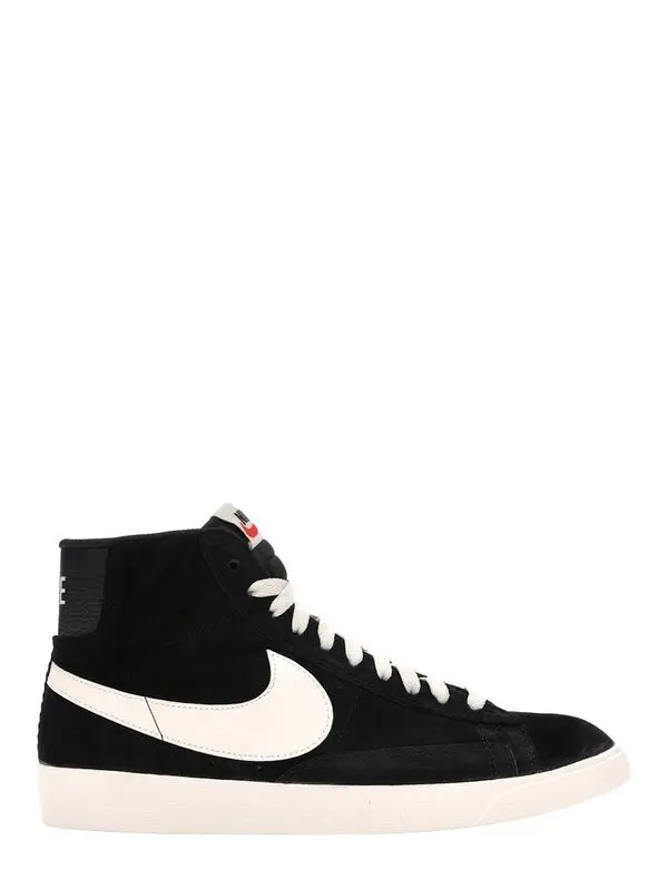 Nike Blazer Mid Vintage Suede Sneakers - Black/sail