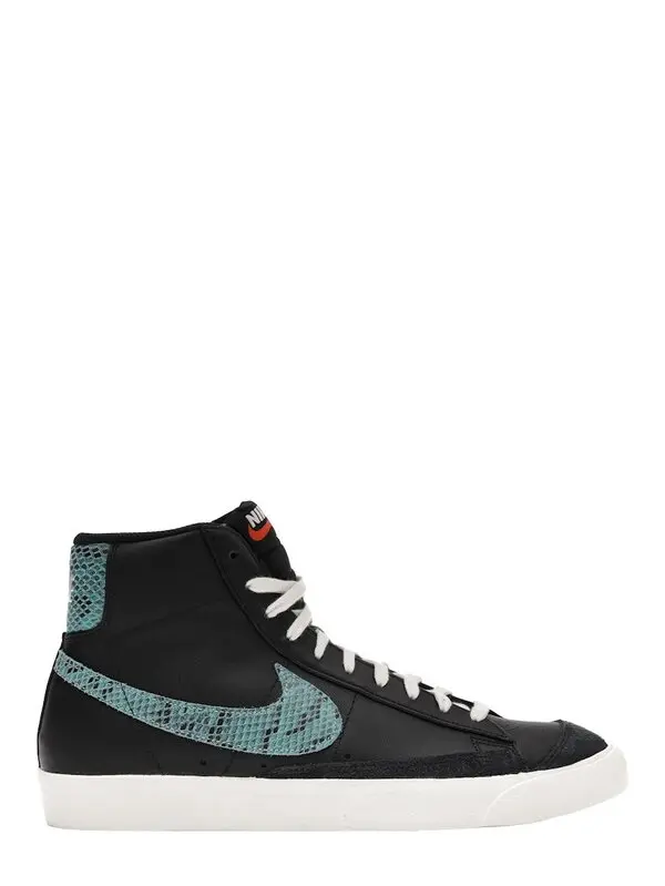 Nike Blazer Mid Vntg Snakeskin Sneakers - Black/light Aqua/sail