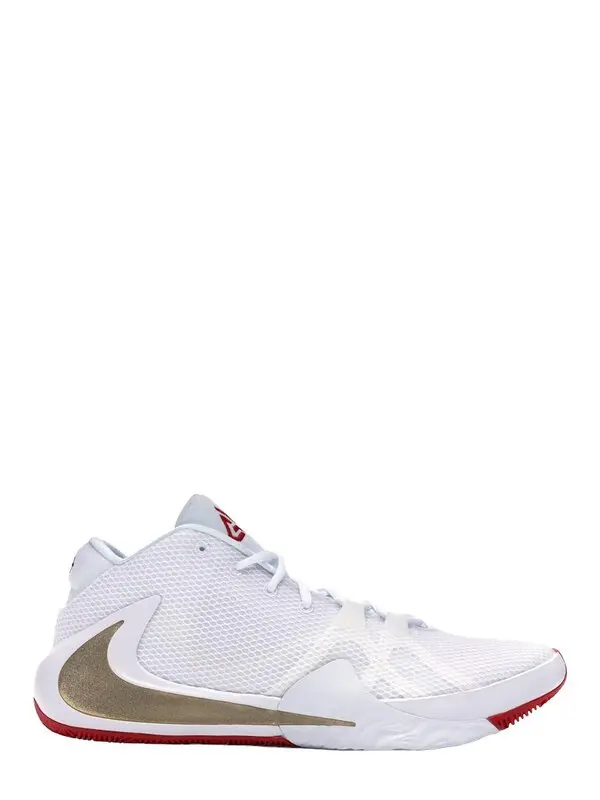 Nike Zoom Freak 1 Roses Sneakers - White/metallic Gold/university Red