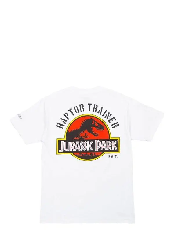 BAIT X Jurassic Park Raptor Trainer Tee Shirt - White