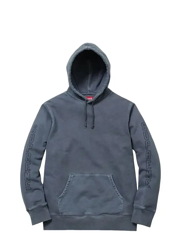 Supreme Overdyed Hooded Sweatshirt - Indigo