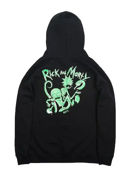 BAIT X Rick And Morty Glow-in-the-dark Hoodie - Black