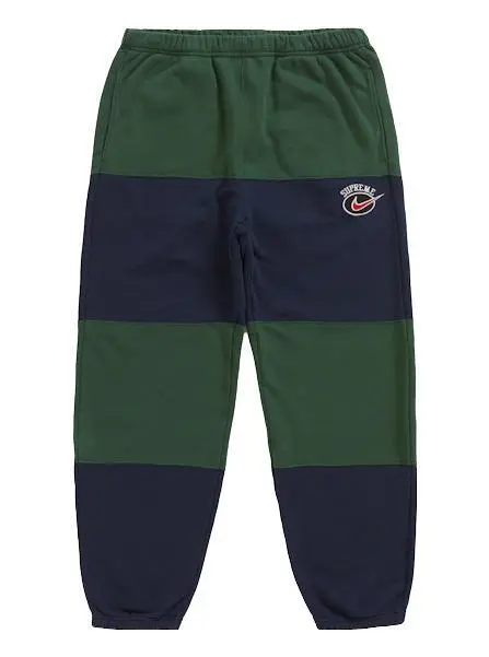 Supreme Nike Stripe Sweatpant - Navy Blue