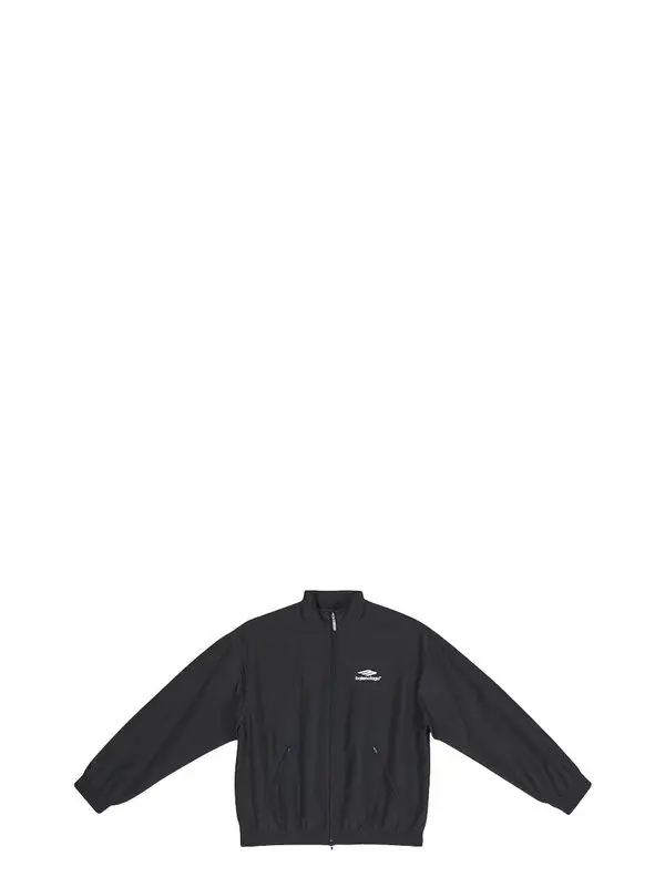 Balenciaga 3b Sports Icon Small Fit Tracksuit Jacket - Black/white Logo
