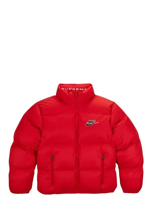 Supreme Nike Reversible Puffy Jacket - Red