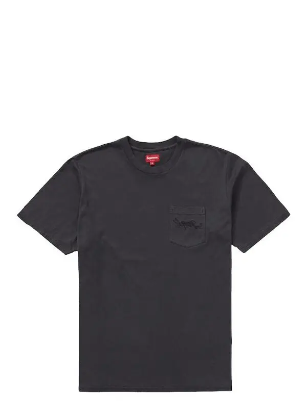 Supreme Overdyed Pocket Tee Shirt - Black