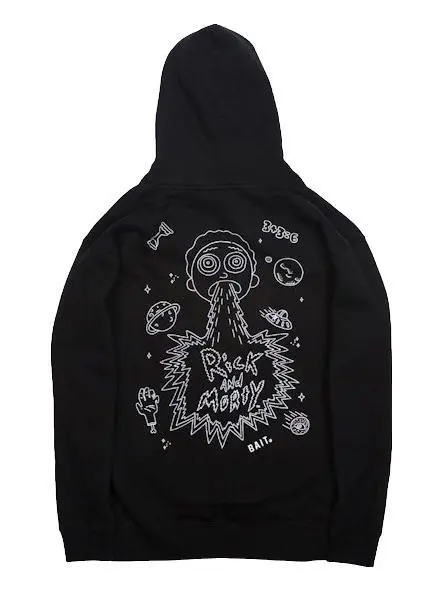 BAIT X Rick And Morty Barf Hoodie - Black