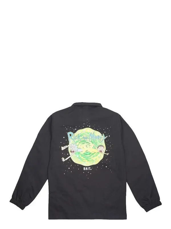 BAIT X Rick And Morty Portal Coaches Jacket - Black