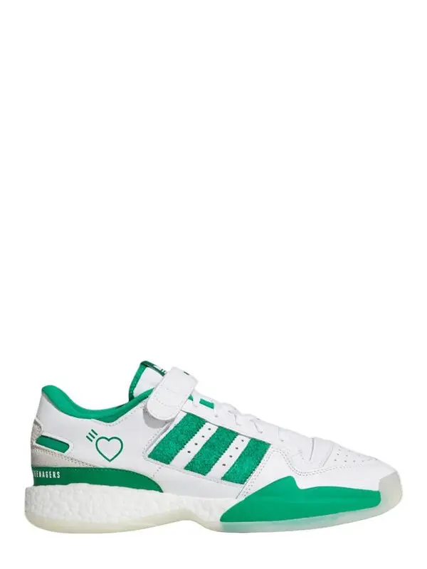 Adidas Forum Boost Low Human Made Sneakers - Cloud White/green/off White