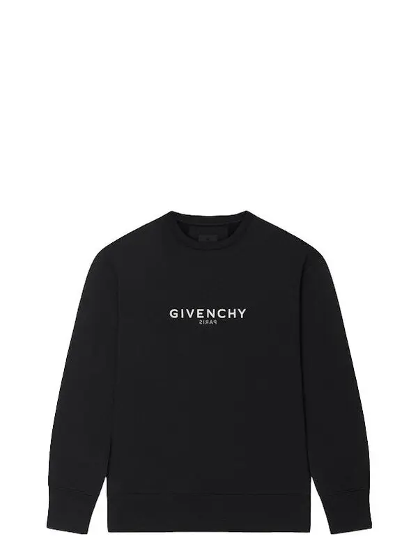 Givenchy Slim Fit Fleece Sweatshirt - Black
