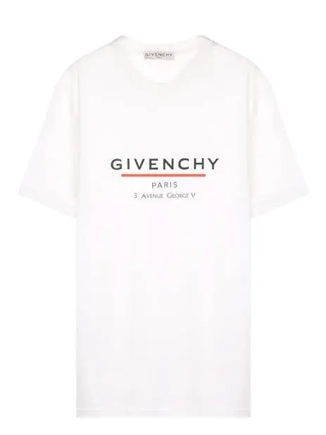 Givenchy Label Oversized T-shirt - White
