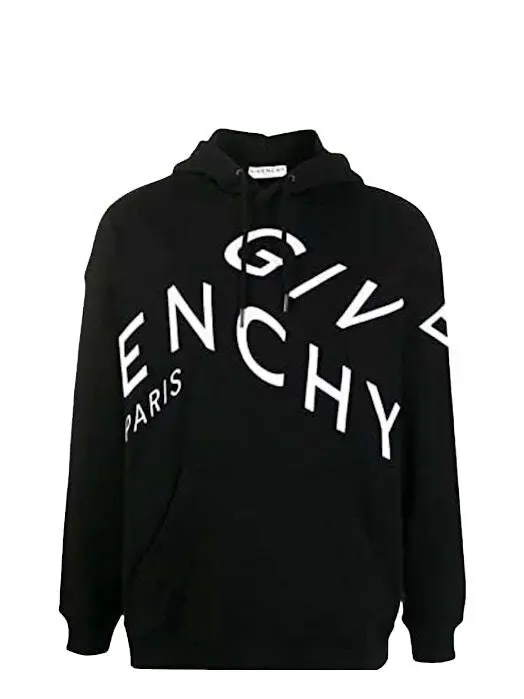 Givenchy Refracted Logo Hoodie - Black/white