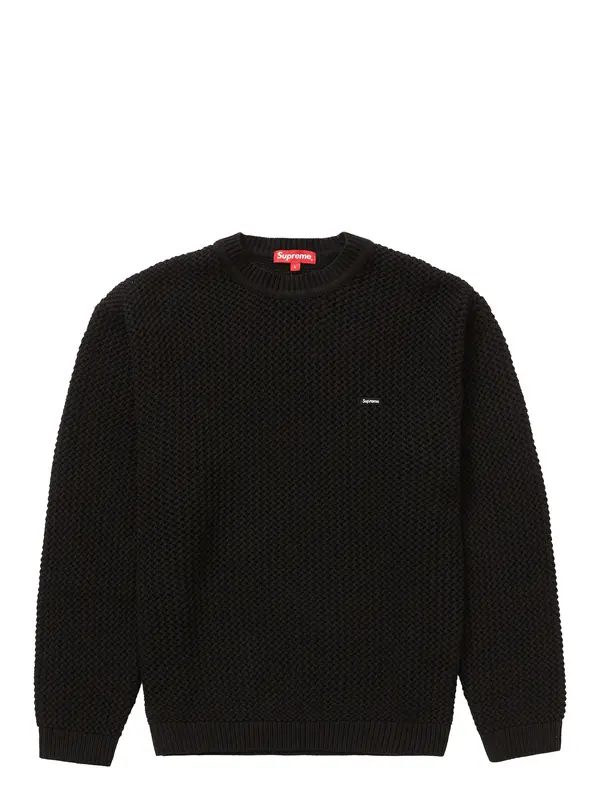 Supreme Open Knit Small Box Sweater - Black