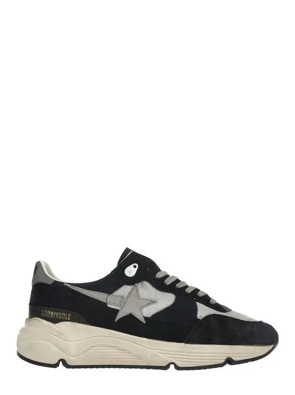 GOLDEN GOOSE Running Sole Sneakers - Black/navy Blue/grey