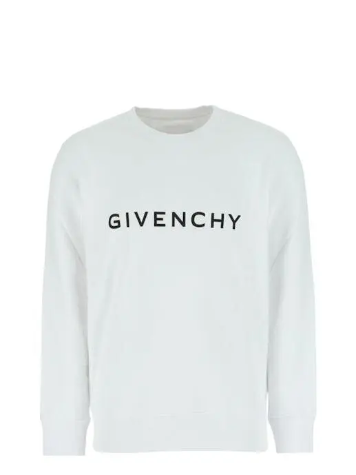 Givenchy Logo Print Slim Fit Sweatshirt - White
