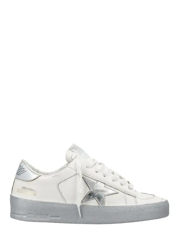 GOLDEN GOOSE Stardan Sneakers - White/silver/tone