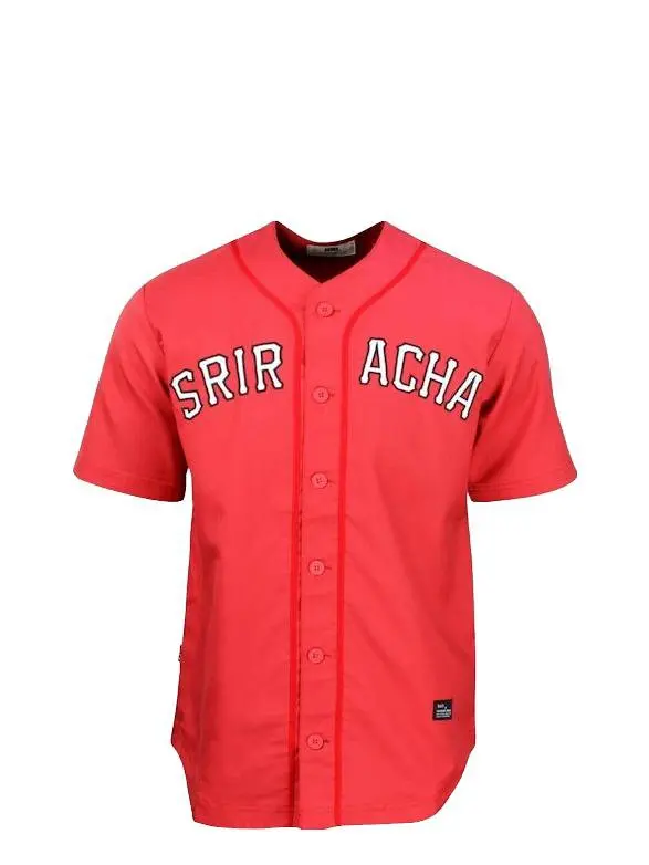 BAIT X Sriracha Baseball Jersey - Red