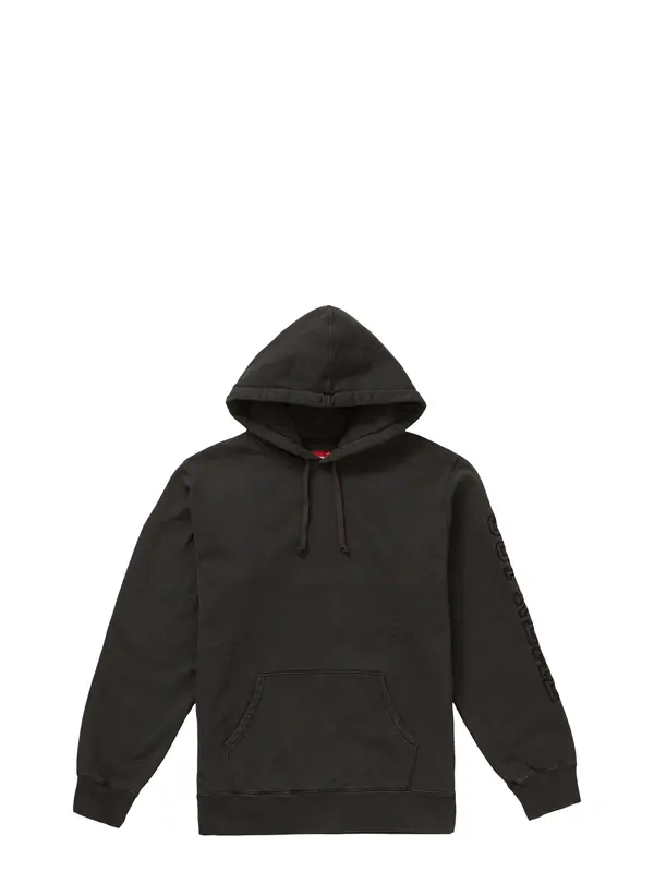 Supreme Overdyed Hooded Sweatshirt - Black