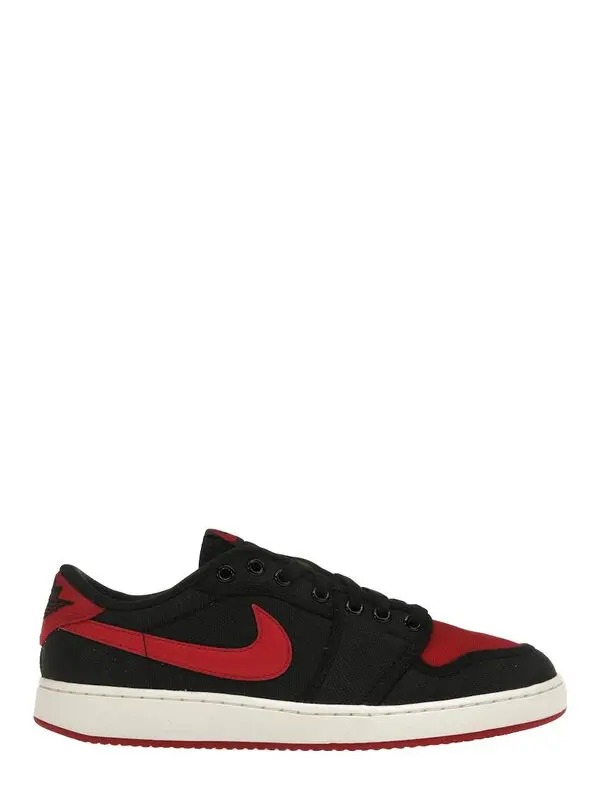 JORDAN 1 Retro Ajko Low Sneakers - Black/varsity Red/white