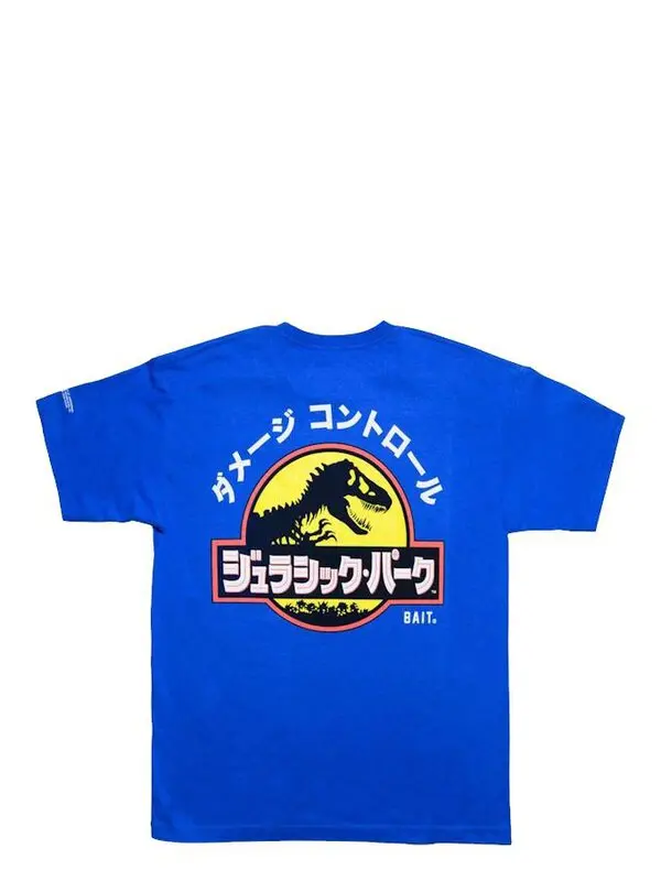 BAIT X Jurassic Park Damage Control Tee Shirt - Blue