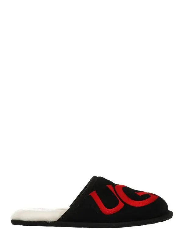 UGG Scuff Logo Slipper - Black/red