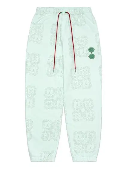 JORDAN X Clot Jade Fleece Sweatpants - Barely Green