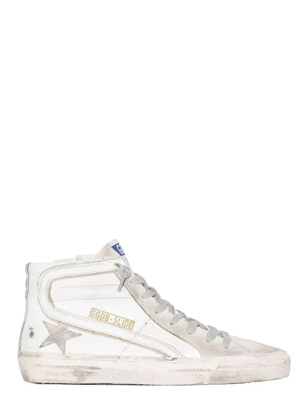 GOLDEN GOOSE Slide High-top Sneakers - White
