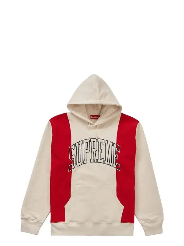 Supreme Paneled Arc Hooded Sweatshirt - Natural