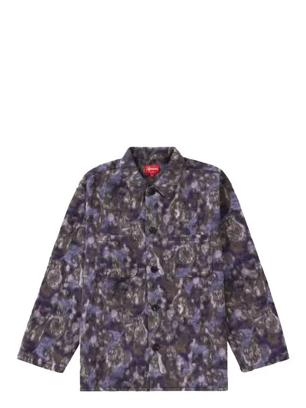 Supreme Paisley Fleece Shirt - Purple