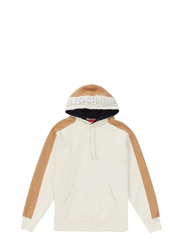 Supreme Paneled Hooded Sweatshirt - Natural