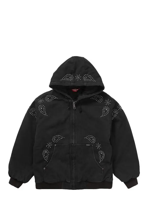 Supreme Paisley Studded Work Jacket - Black