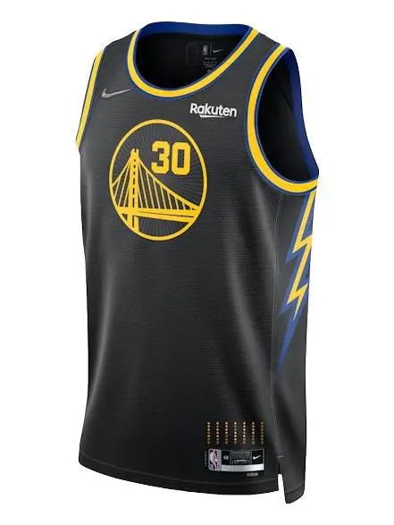 Nike Golden State Warriors 2021/22 Stephen Curry City Edition Swingman Jersey - Black